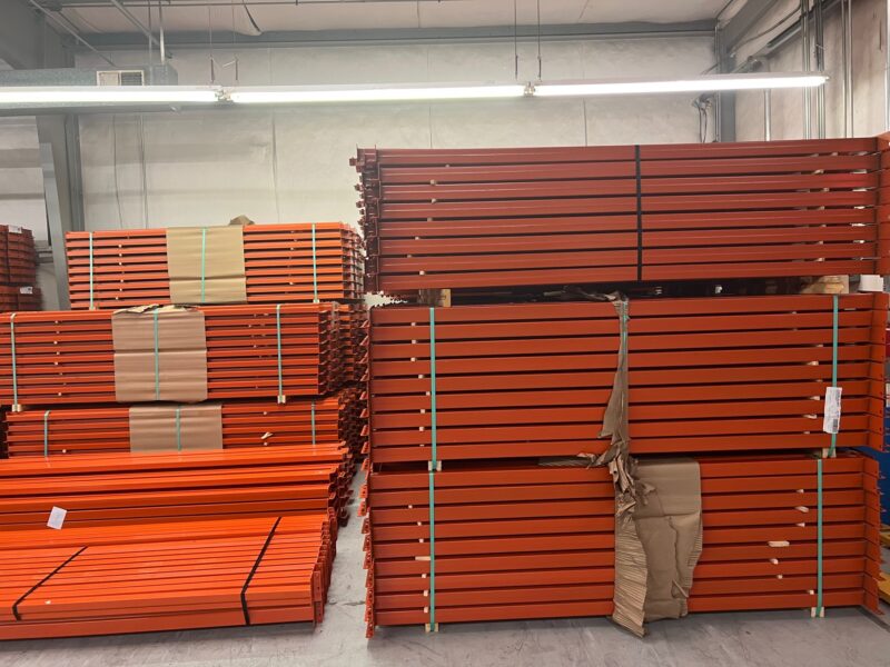 Interlake Mecalux Teardrop Step Beams 12' Long x 4.5' Face