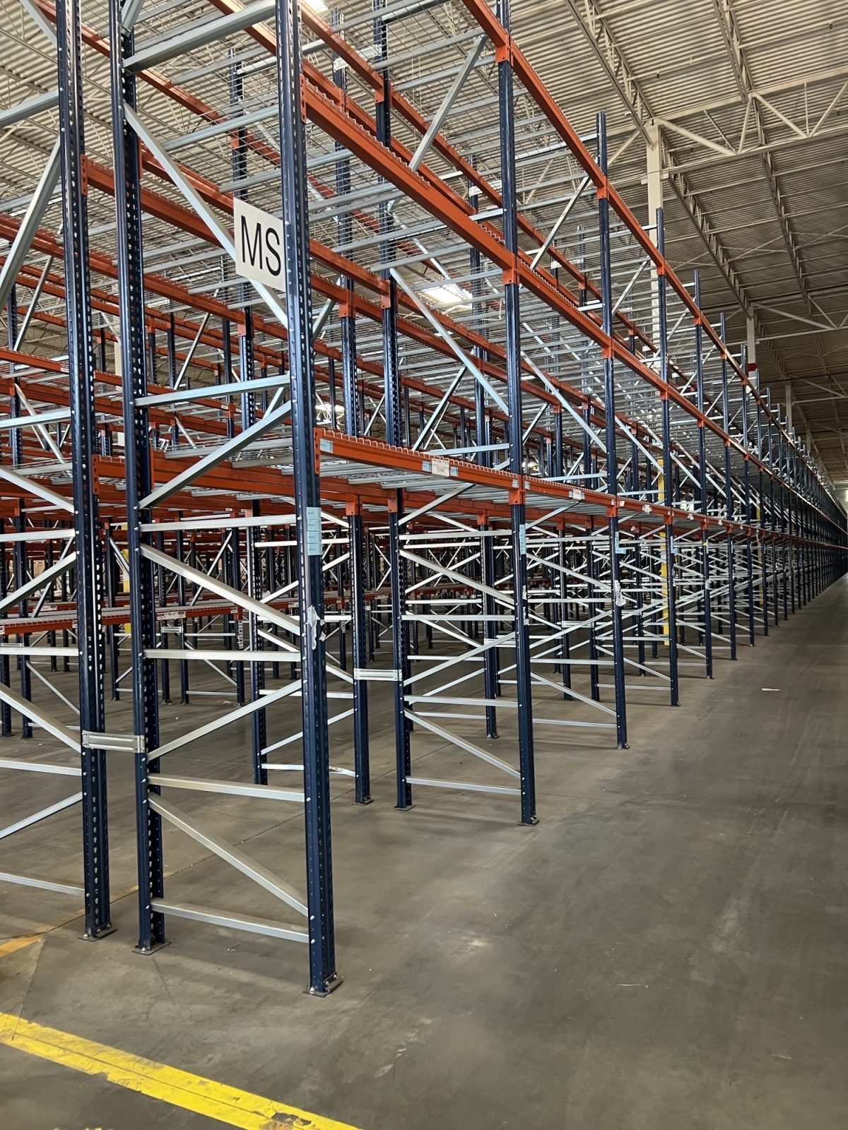 Teardrop Pallet Rack - Used Mecalux Teardrop Pallet Rack 20'x 42 ...