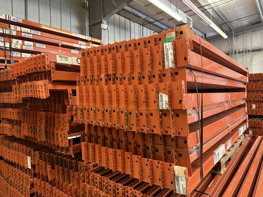 Used Teardrop Beams | 8' Long Pallet Rack Beams - Pallet Rack World