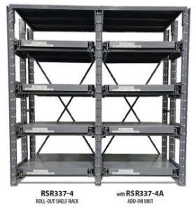 Roll Out Shelf Racks - Pallet Rack World